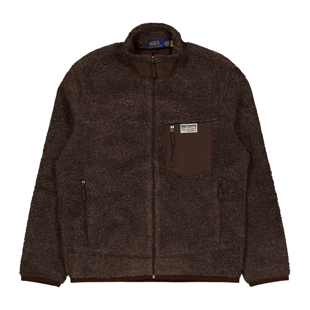 Polo Ralph Lauren Polo Ralph Lauren Bonded Hi-pile Fullzip Jacket Dark ...