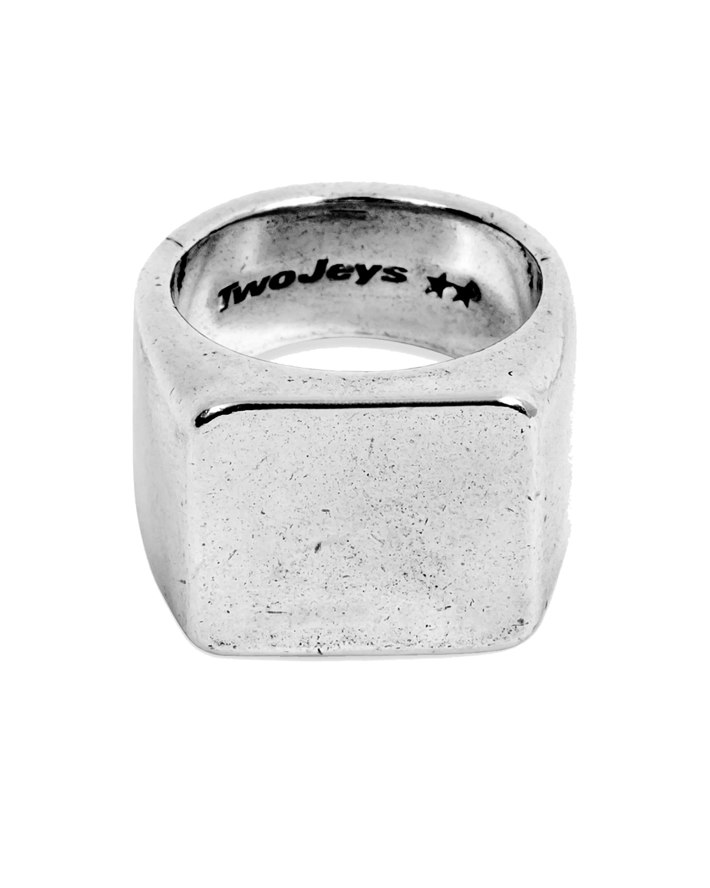 Twojeys Squared Ring Silver – Stayhard.com