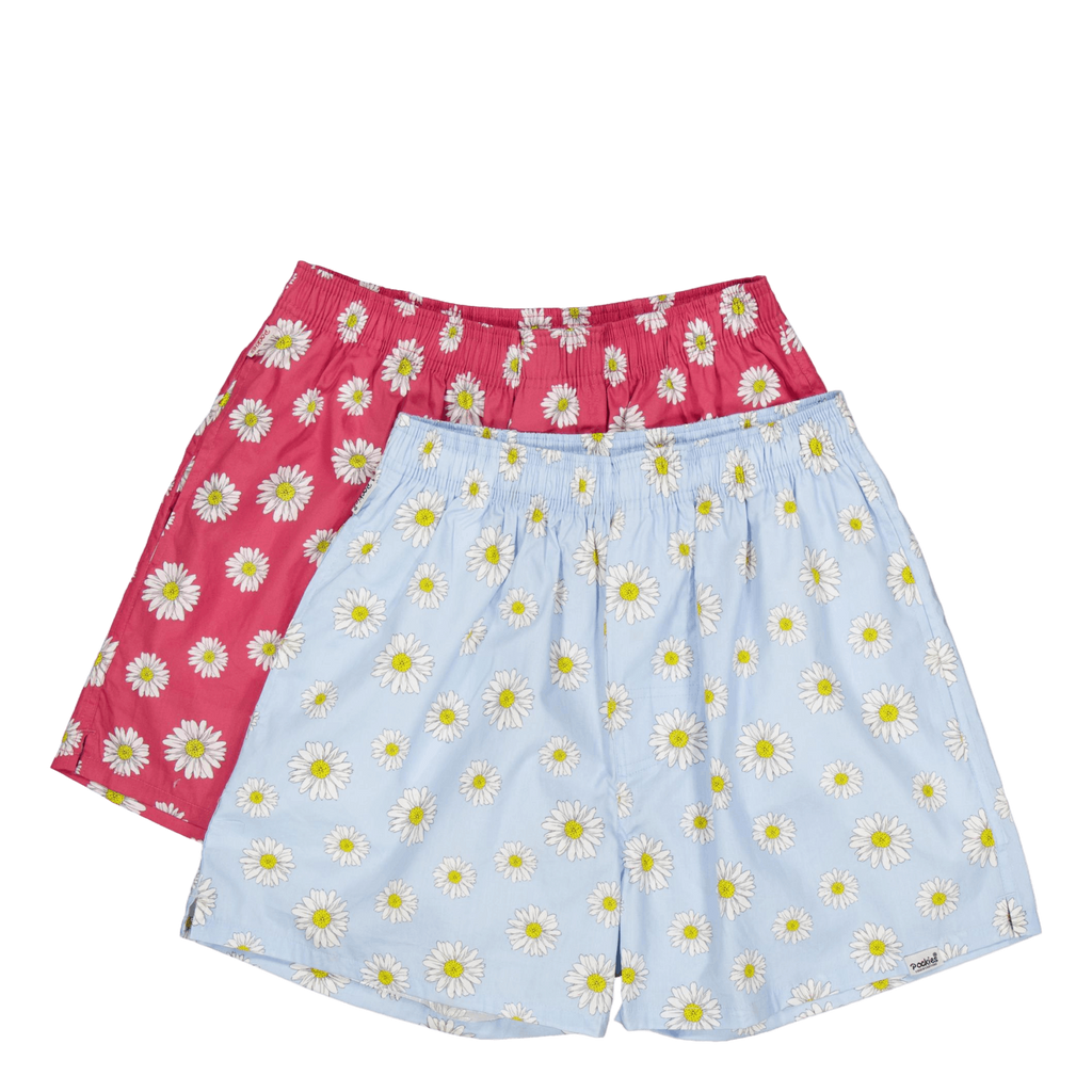 2-pack - Flowers Boxers 400 Blue from Pockies – Stayhard.com
