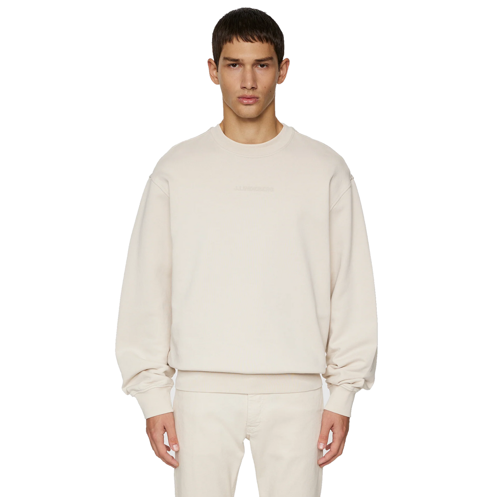 Callan Logo Crew Neck Moonbeam from J.Lindeberg – Stayhard.com