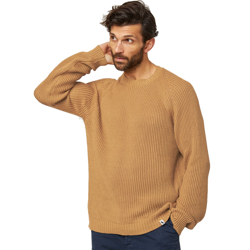 Harry Cotton Jumper Sand from Peregrine – Stayhard.com